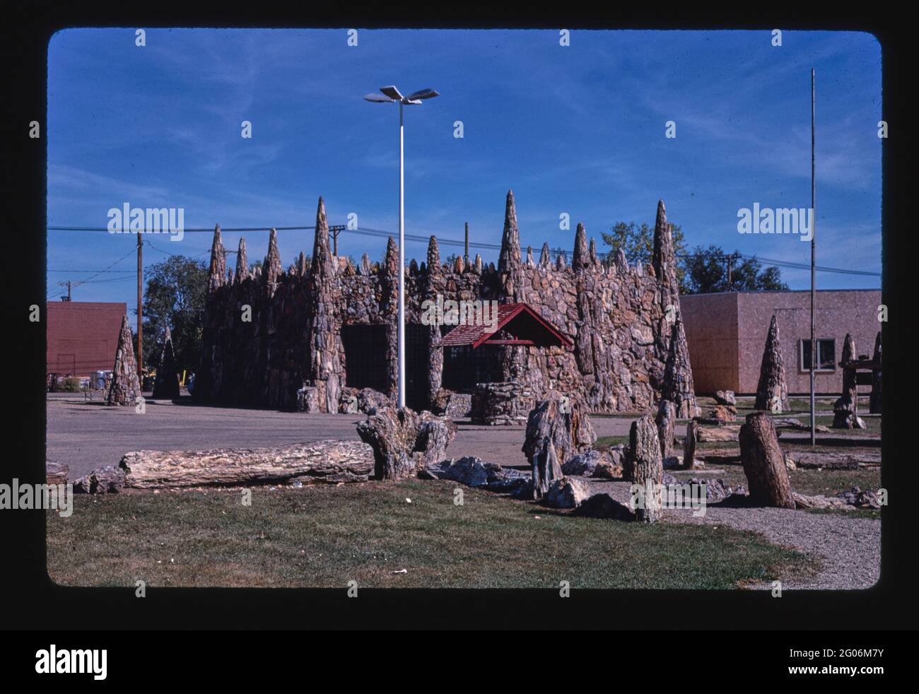 1980s America - Petrified Rock Park, Lemmon, South Dakota 1987 Stock ...