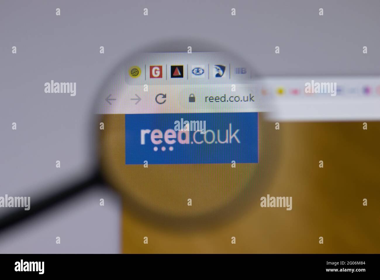 Los Angeles, California, USA - 1 June 2021: REED logo or icon on ...