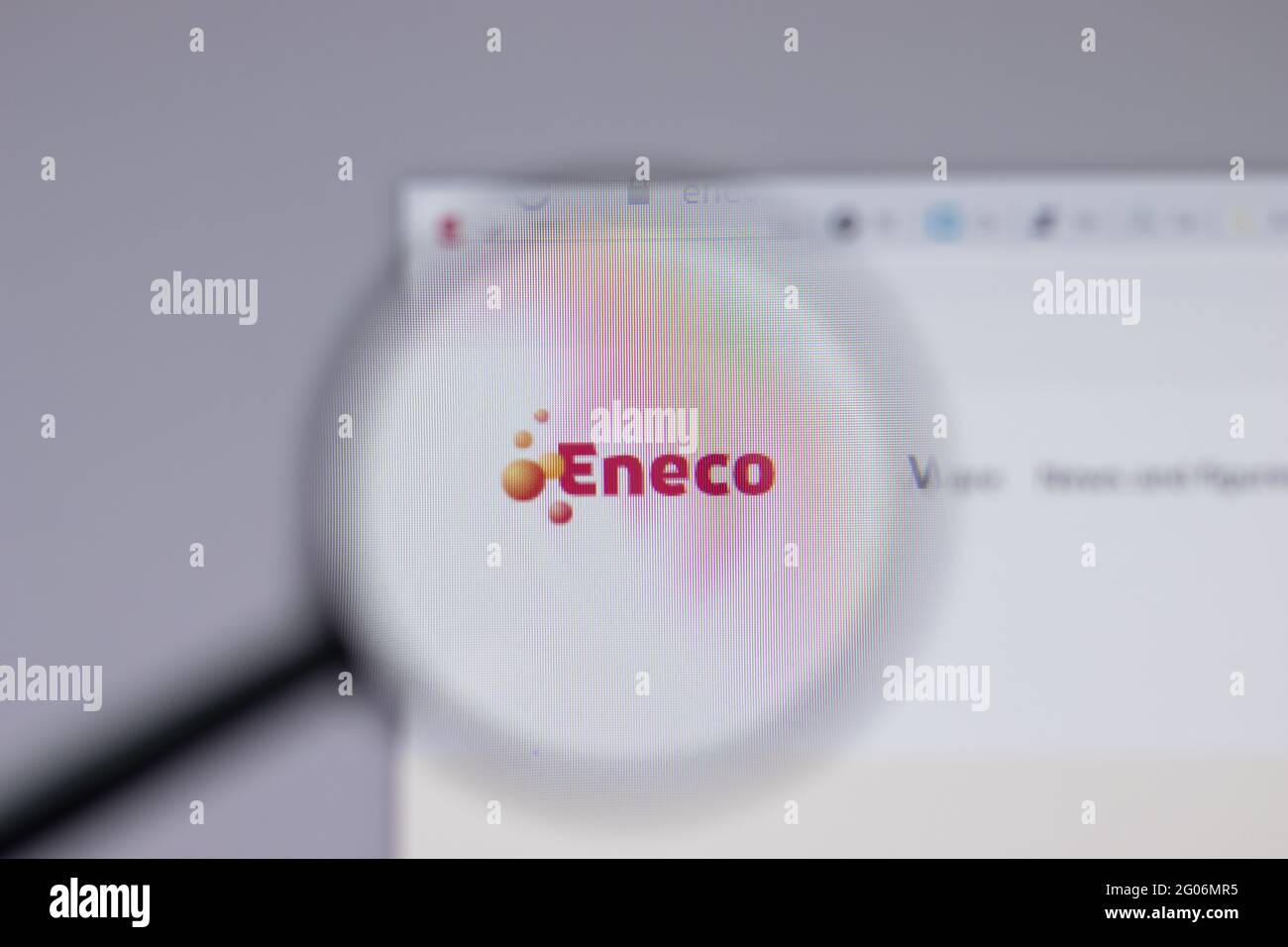 Los Angeles, California, USA - 1 June 2021: Eneco logo or icon on ...