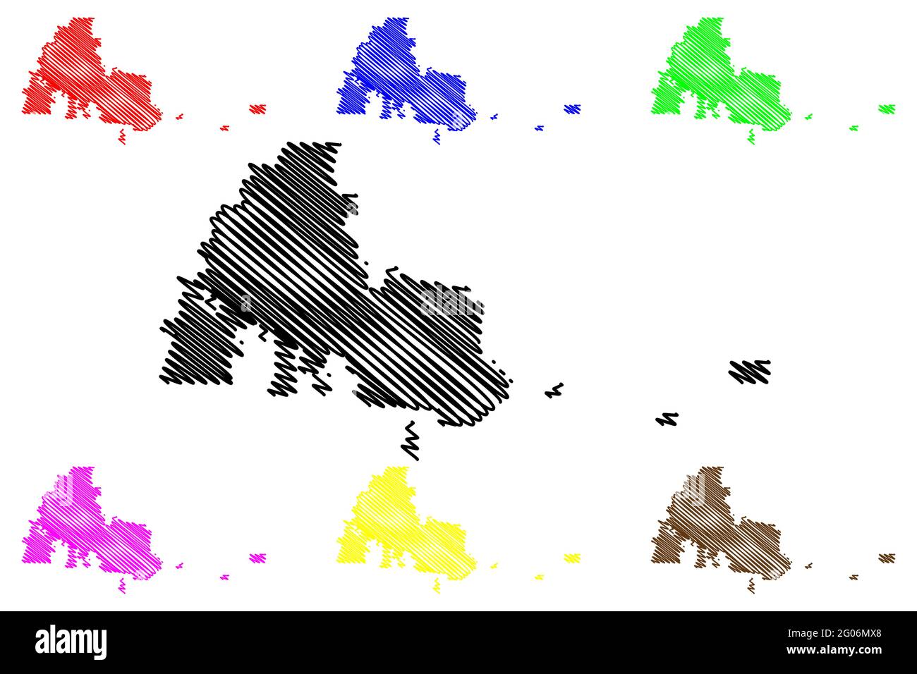 Map of kent washington Cut Out Stock Images & Pictures - Alamy