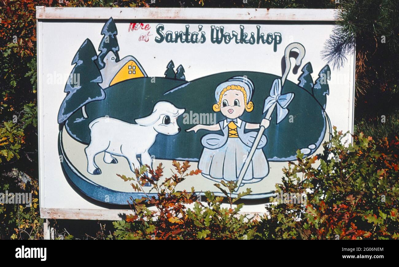 1980s America - Santa's Workshop, Cascade, Colorado 1980 Stock Photo ...