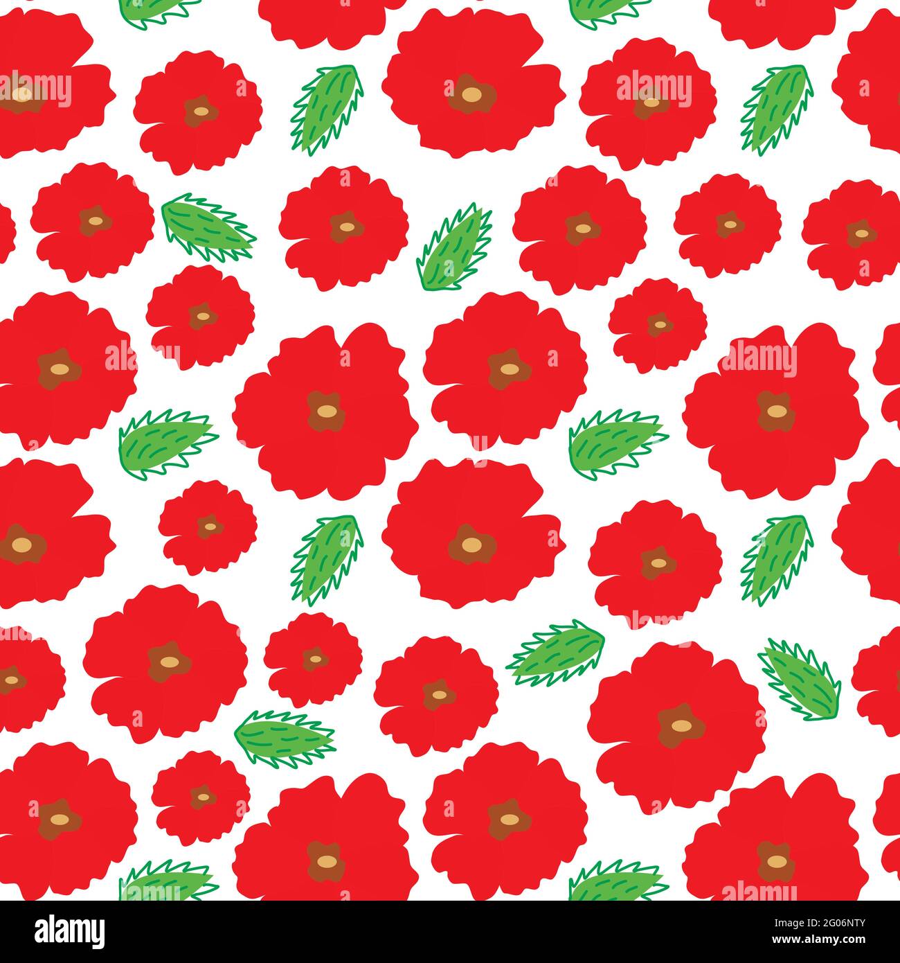 Beautiful Poppy Buds Stock Vector Images - Alamy