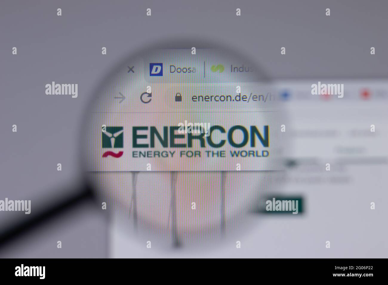Los Angeles, California, USA - 1 June 2021: Enercon logo or icon on ...