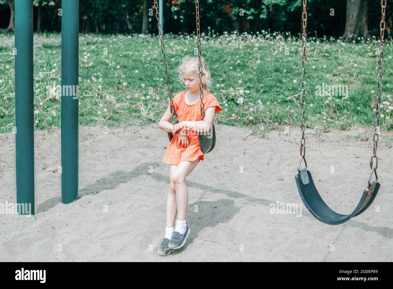 Kid Playing Alone Sad