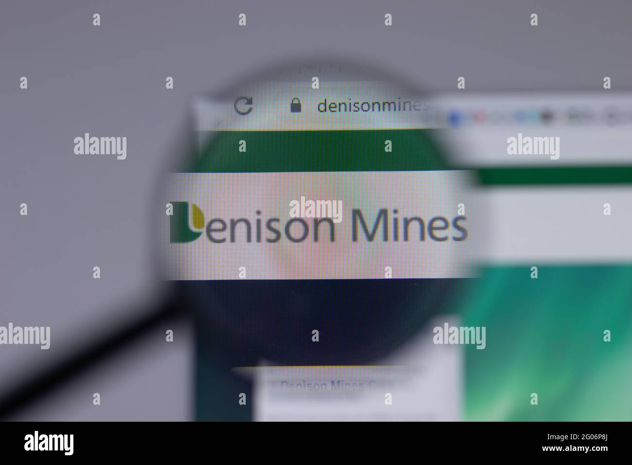 Los Angeles, California, USA - 1 June 2021: Denison Mines logo or icon ...
