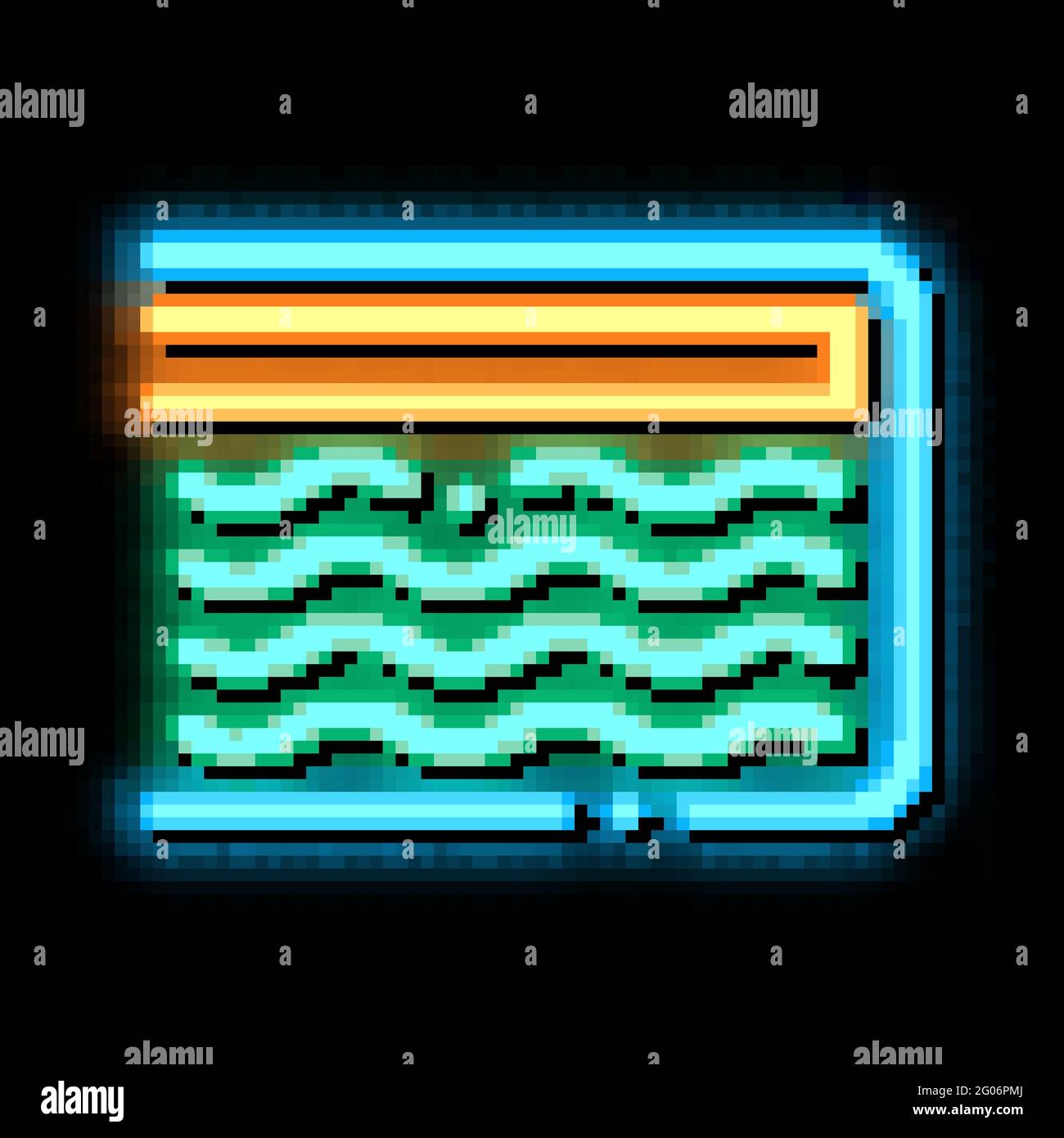 Mattress Memory Foam neon glow icon illustration Stock Vector Image ...