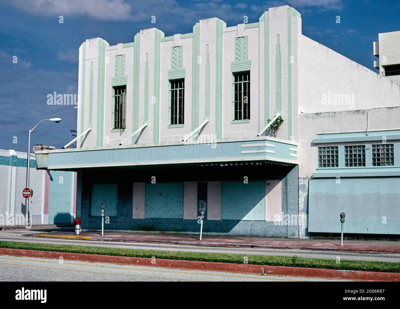 1990s America - Old Theater, Miami Beach, Florida 1990 Stock Photo - Alamy