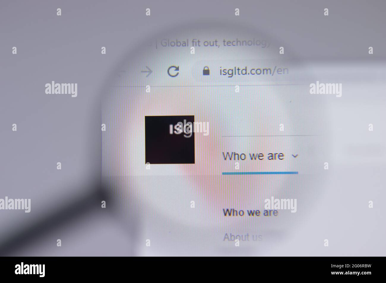 Isg business company logo hi-res stock photography and images - Alamy