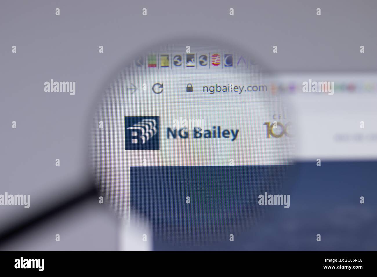 Los Angeles, California, USA - 1 June 2021: NG Bailey logo or icon on ...