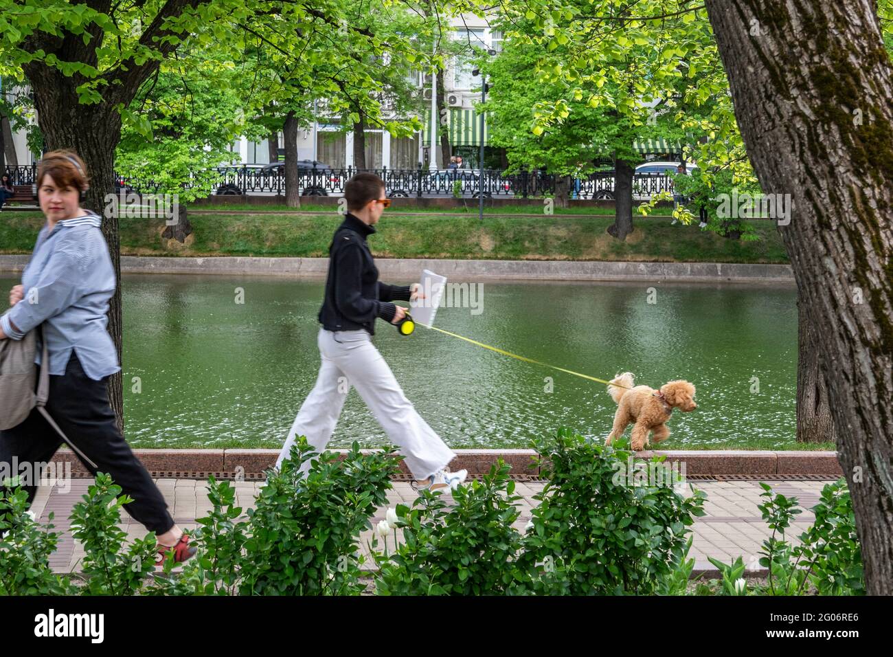Russia, Moscow. People walk in a street Stock Photo - Alamy