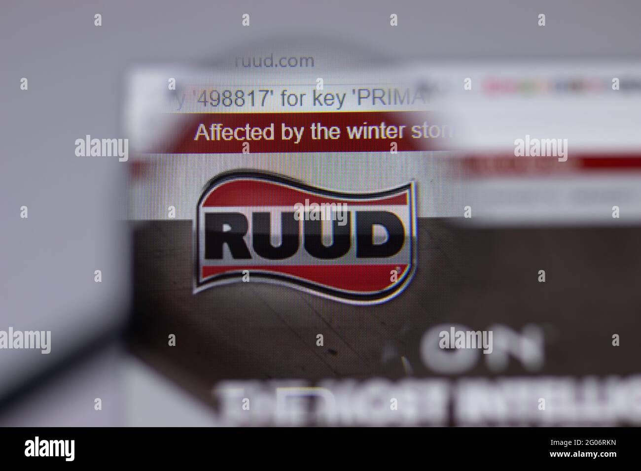 Los Angeles, California, USA - 1 June 2021: Ruud logo or icon on ...