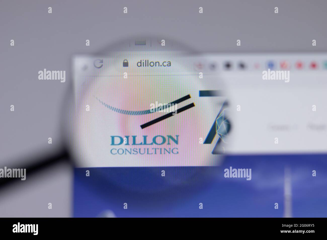 Los Angeles, California, USA - 1 June 2021: Dillon Consulting logo or ...