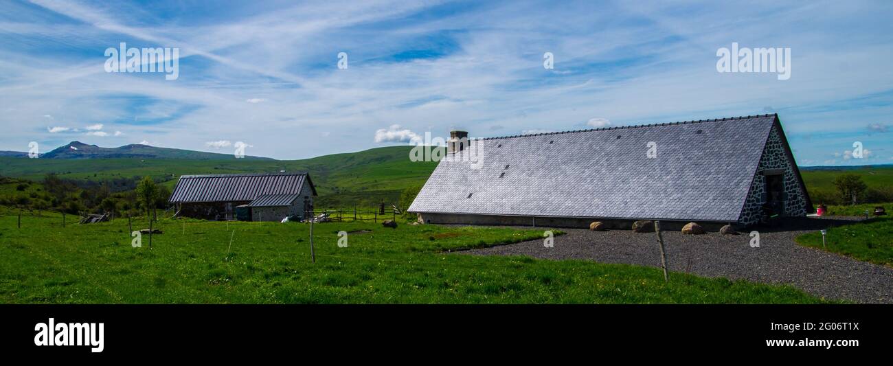 buron in saint paul de salers,cantal in france Stock Photo - Alamy