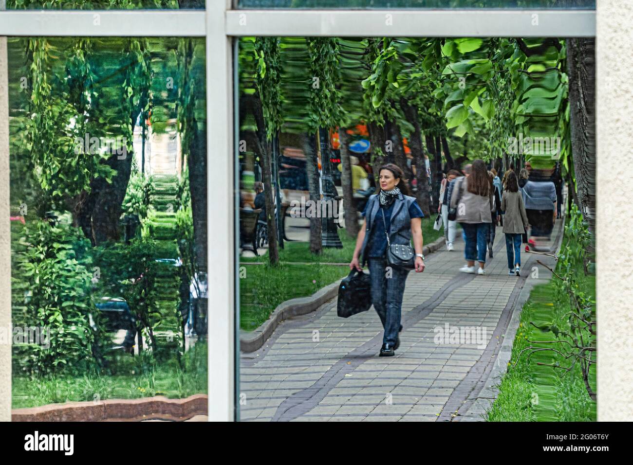 Russia, Moscow. People walk in a street Stock Photo - Alamy