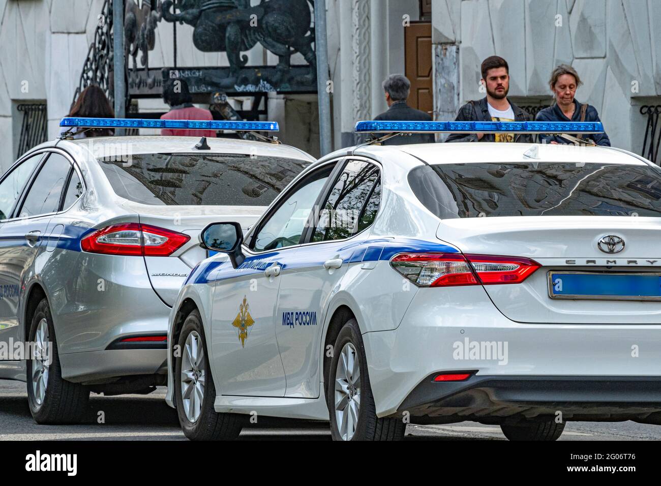 Russia, Moscow. Police cars Stock Photo - Alamy