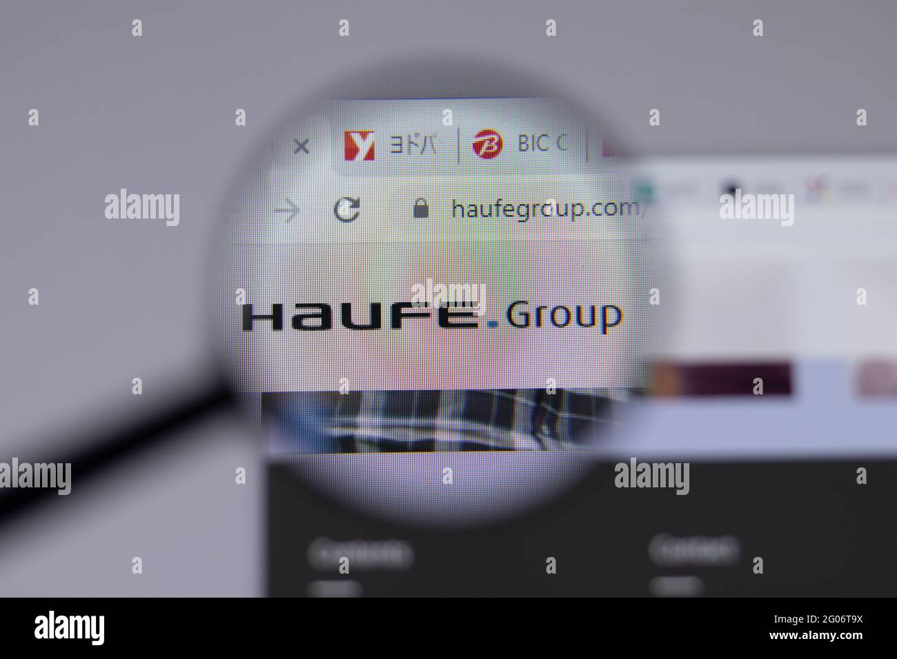 Los Angeles, California, USA - 1 June 2021: Haufe logo or icon on ...