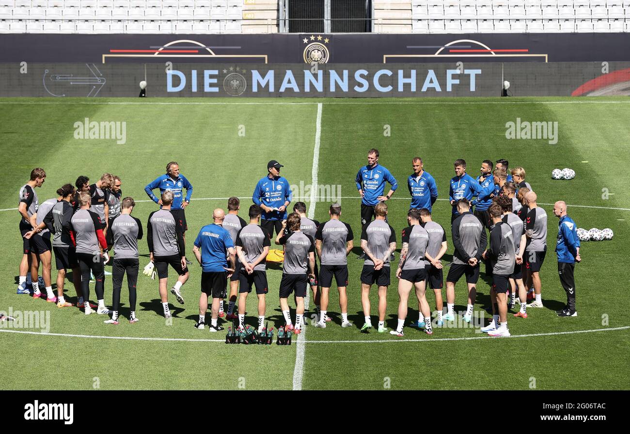 Innsbruck, Austria. 01st June, 2021. Football: Denmark national team ...