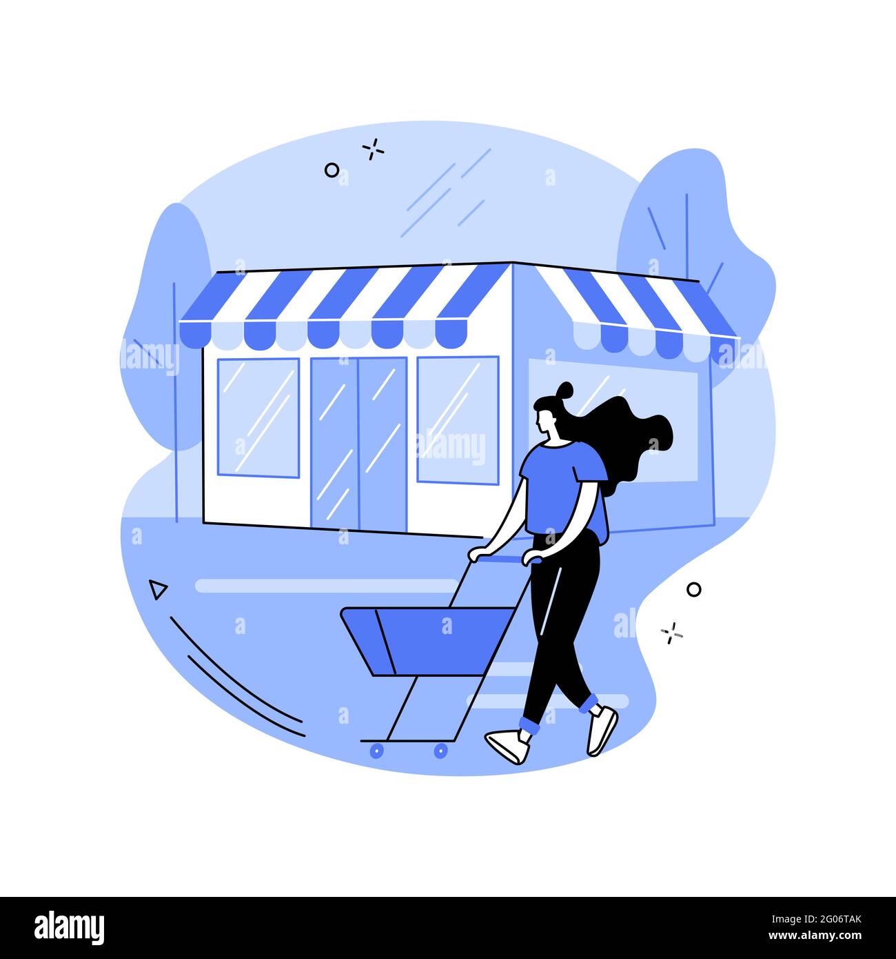 Isolated store abstract concept vector illustration Stock Vector Image ...