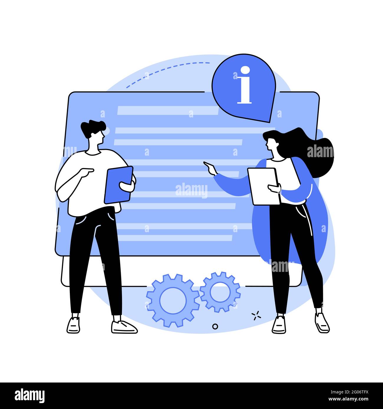Customer service guide abstract concept vector illustration Stock ...