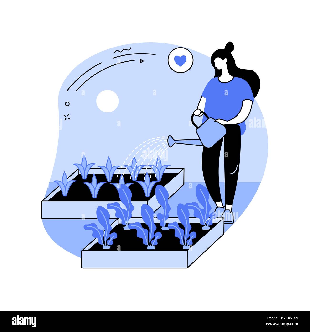 Growing vegetables abstract concept vector illustration Stock Vector ...