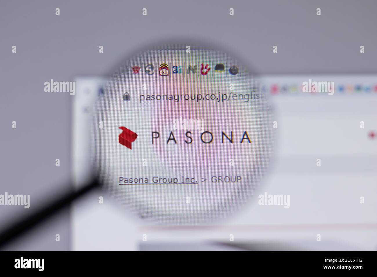 Los Angeles, California, USA - 1 June 2021: Pasona logo or icon on ...