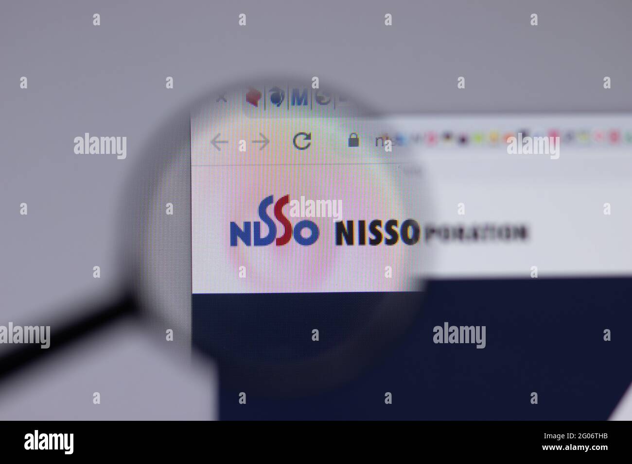 Los Angeles, California, USA - 1 June 2021: NISSO CORPORATION logo or ...