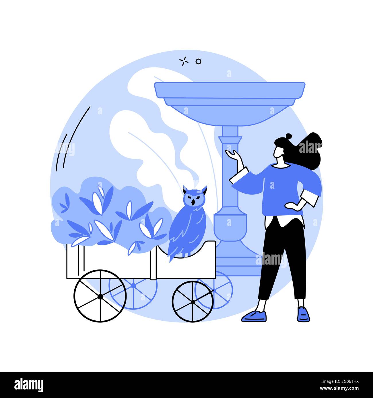 Garden ornaments abstract concept vector illustration Stock Vector ...