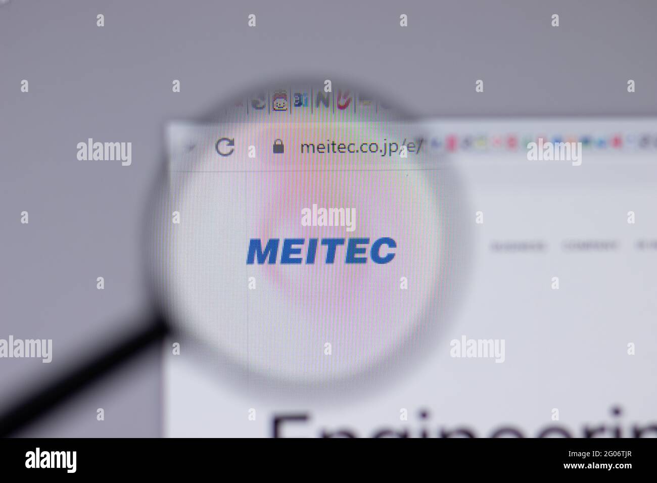 Los Angeles, California, USA - 1 June 2021: Meitec logo or icon on ...