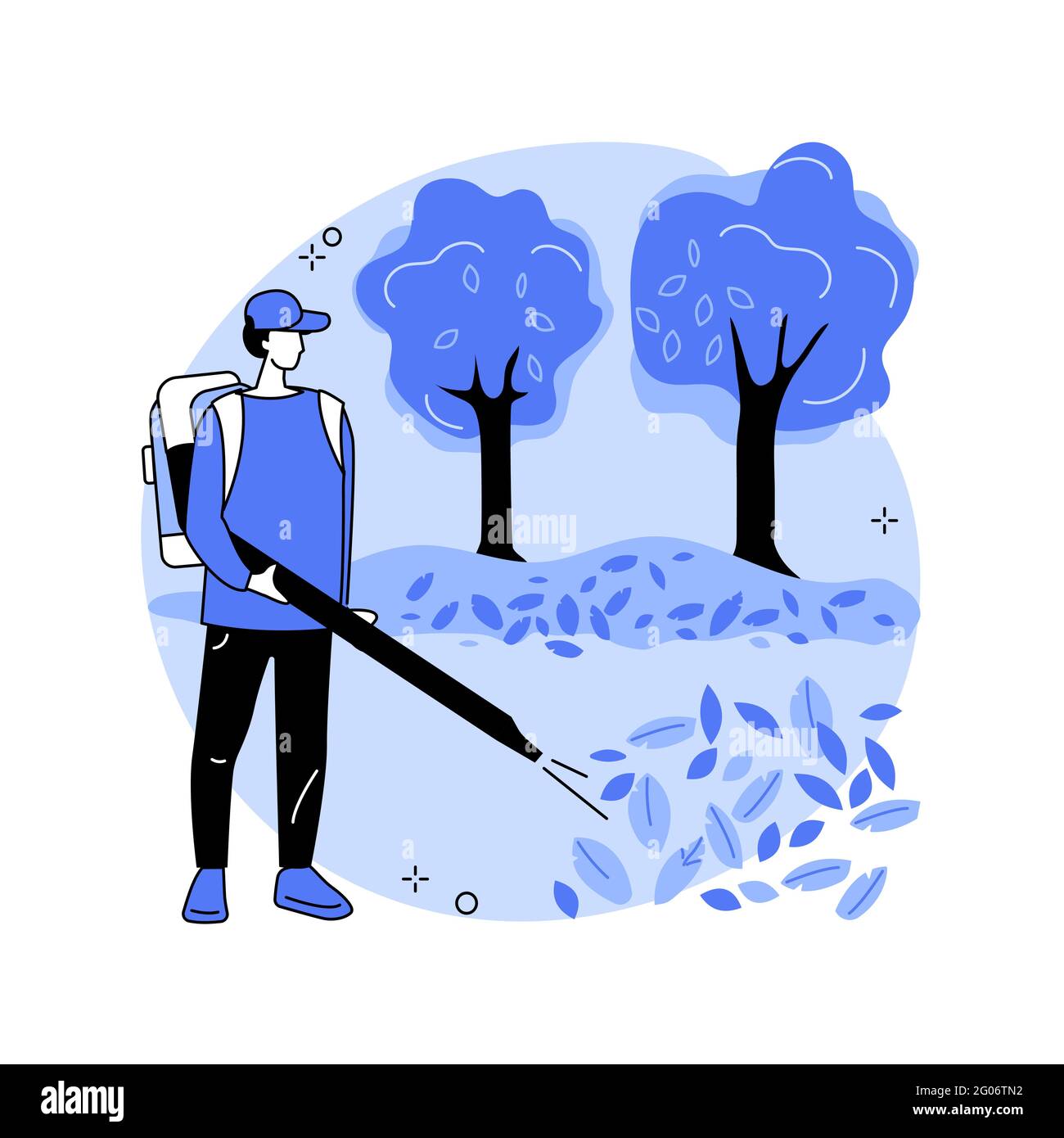 Fall clean-up abstract concept vector illustration Stock Vector Image ...