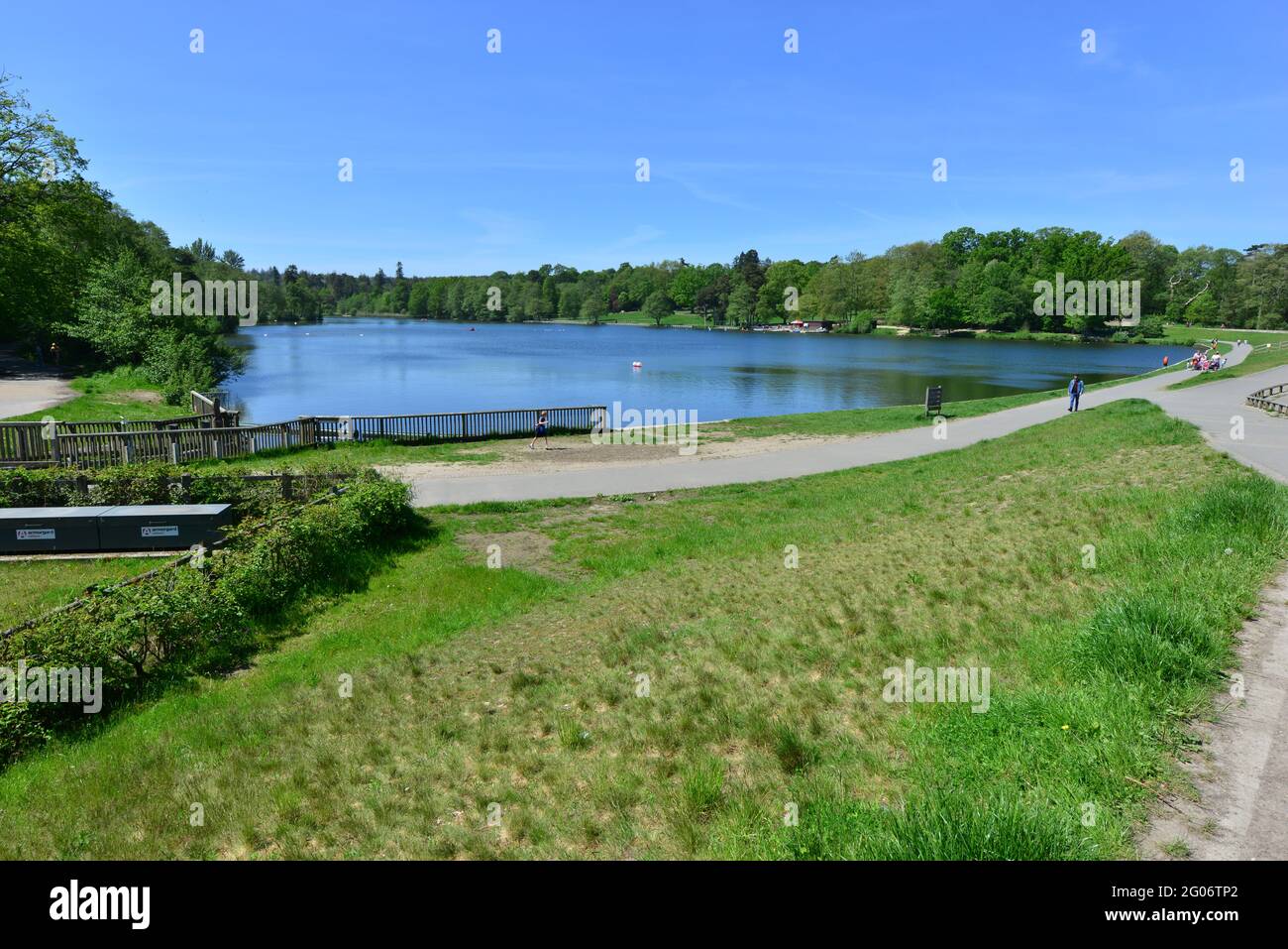 Tilgate Park Lake in Crawley, West Sussex on June 1st 2021 Stock Photo ...