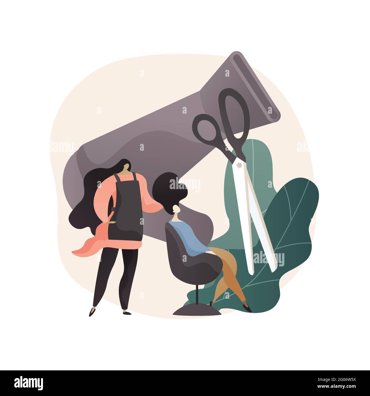 Hair salon abstract concept vector illustration Stock Vector Image ...