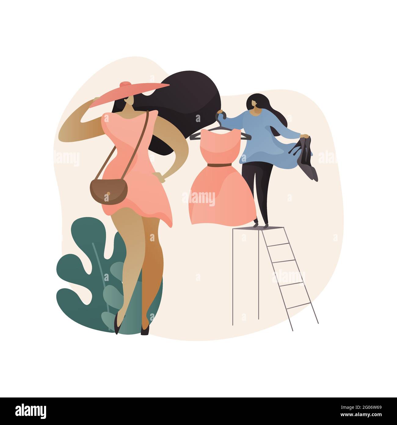 Personal stylist abstract concept vector illustration Stock Vector ...