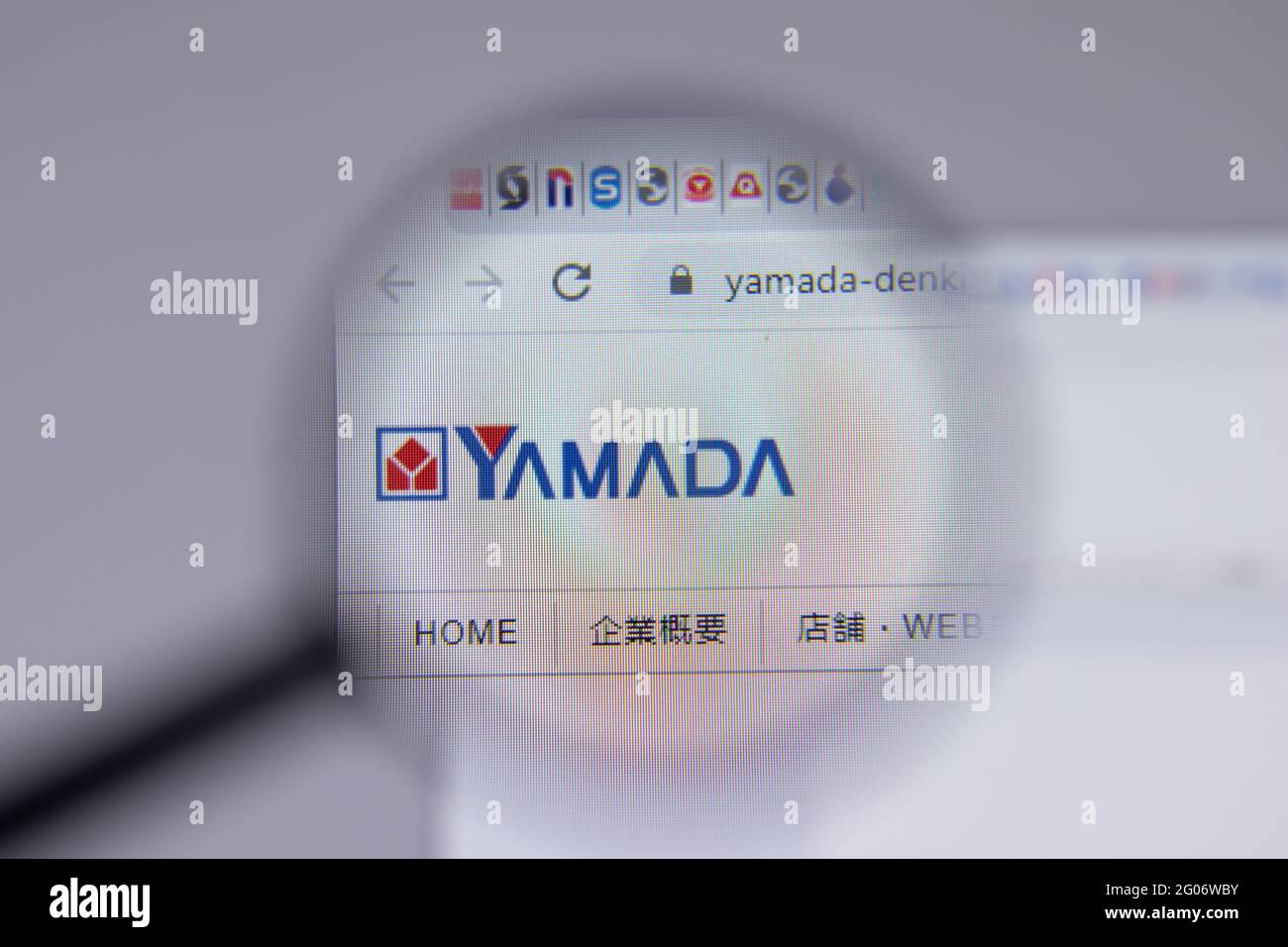 Los Angeles, California, USA - 1 June 2021: Yamada Denki logo or icon ...