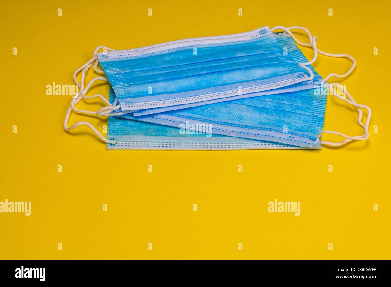 Close up and detail of medical hygienic mask, face protective surgical ...