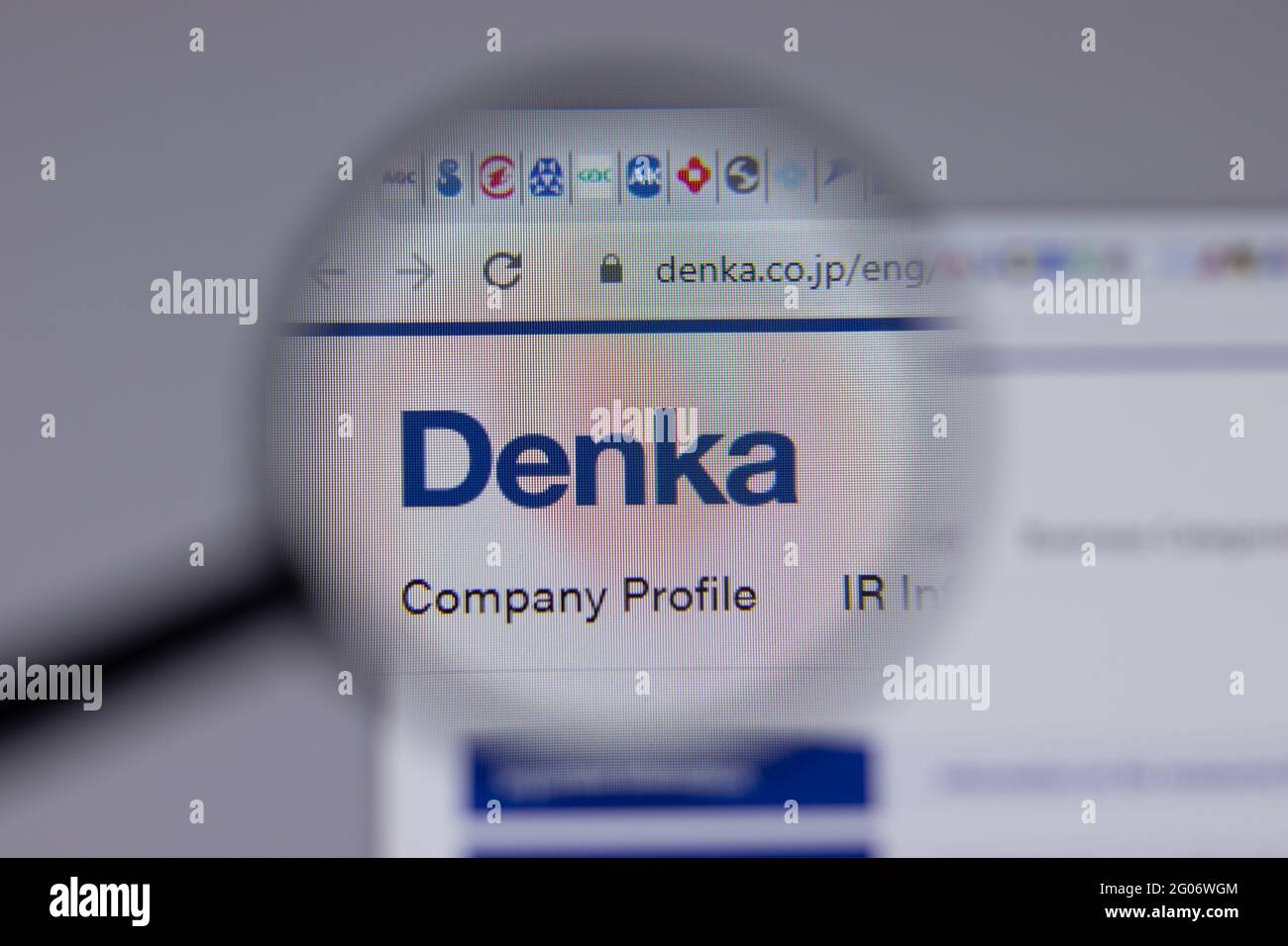 Los Angeles, California, USA - 1 June 2021: Denka logo or icon on ...