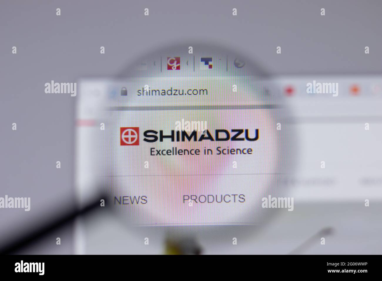 Los Angeles, California, USA - 1 June 2021: Shimadzu logo or icon on ...