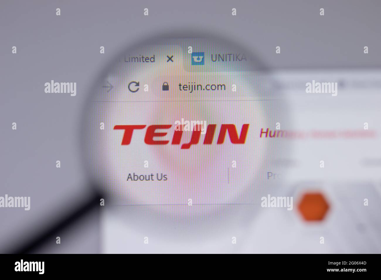 Los Angeles, California, USA - 1 June 2021: Teijin logo or icon on ...