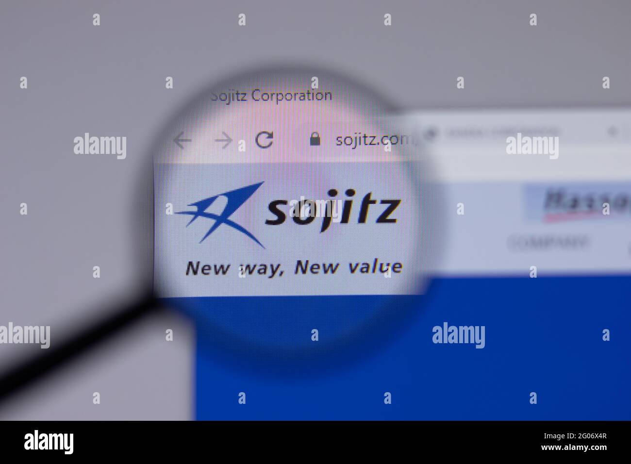 Los Angeles, California, USA - 1 June 2021: Sojitz logo or icon on ...