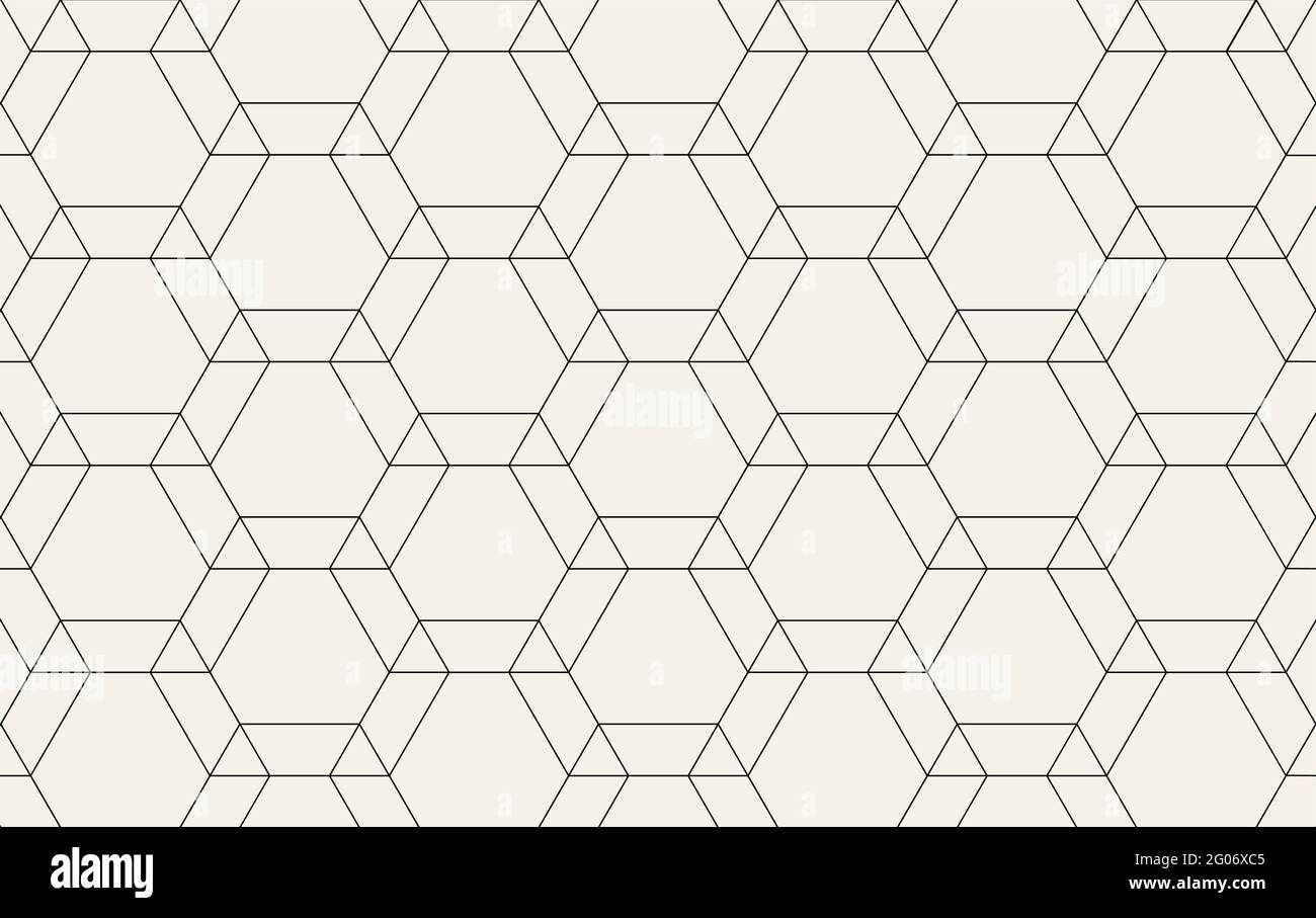 Abstract background pattern. Repeating geometric hexagonal grid. Simple ...