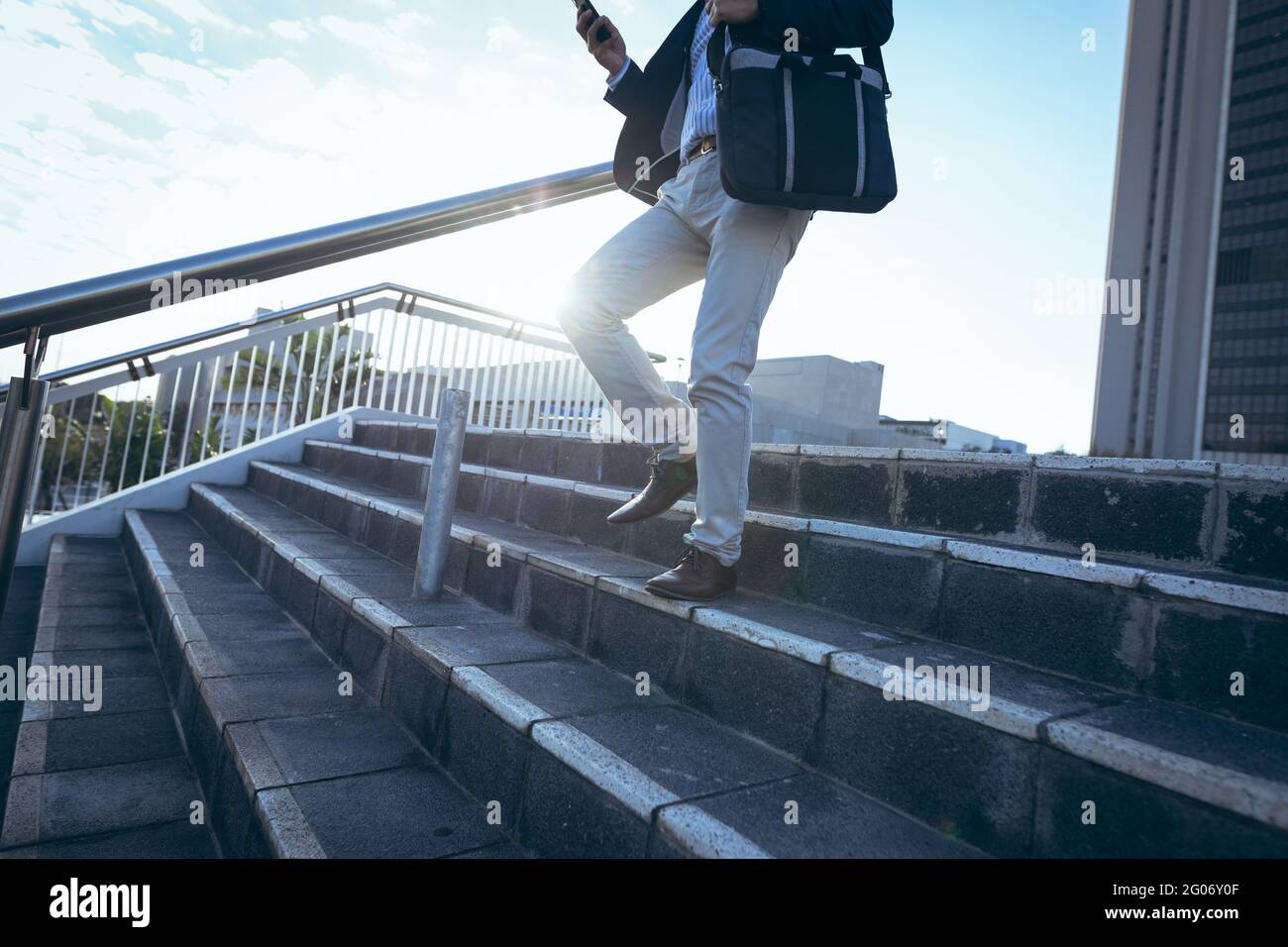Walking down step hi-res stock photography and images - Alamy