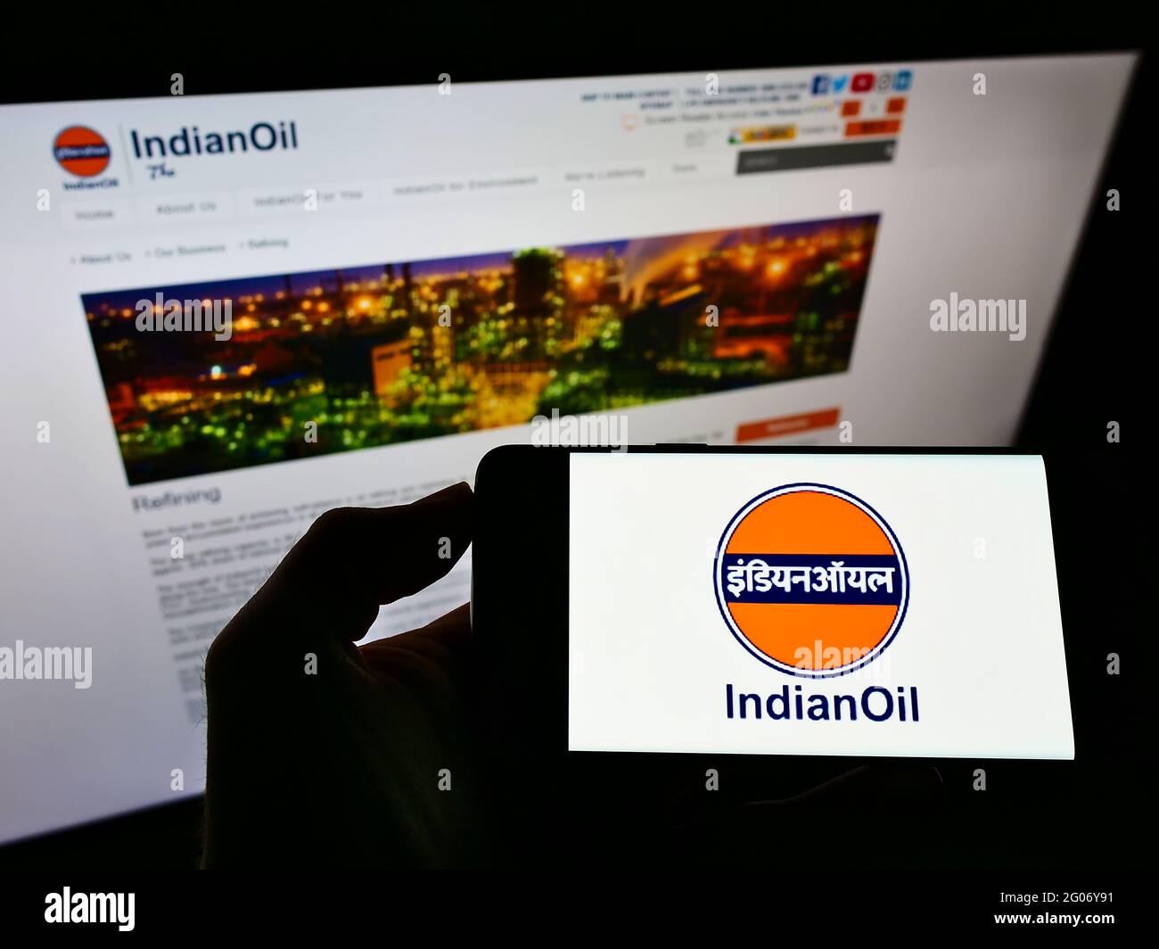 Indian oil logo hi-res stock photography and images - Alamy