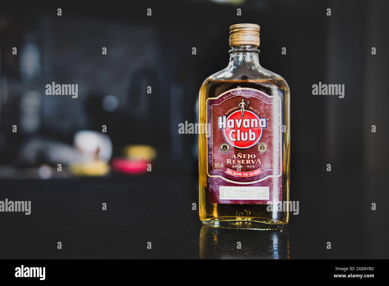 April 8, 2021, Barnaul, Russia: Havana Club is a brand of rum created ...