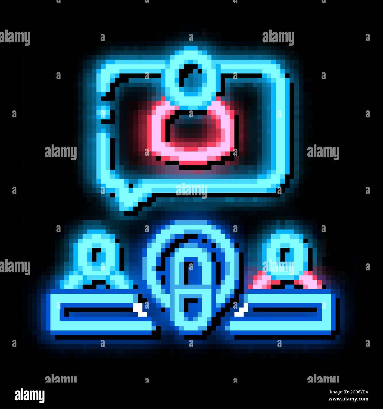 Microphone And Hosts neon glow icon illustration Stock Vector Image ...