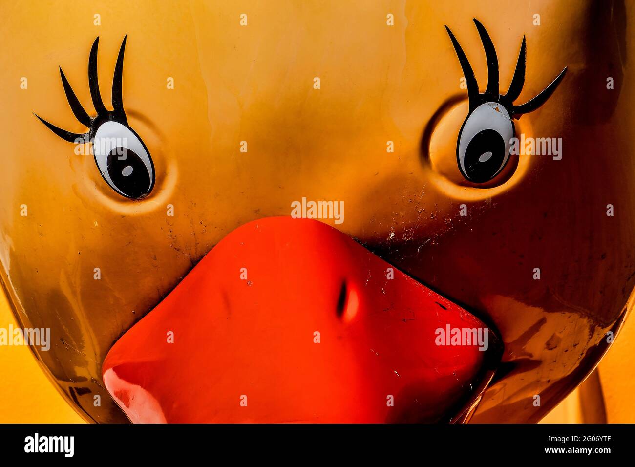 Duck faced prow of a paddle boat Stock Photo - Alamy