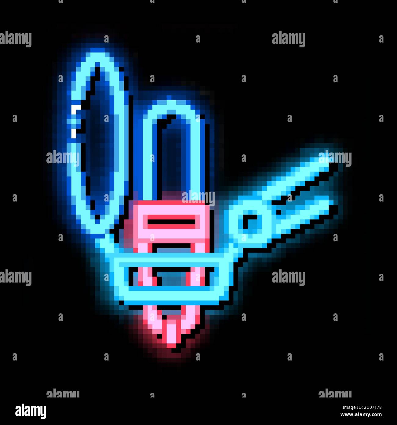 Microphone Host Device neon glow icon illustration Stock Vector Image ...