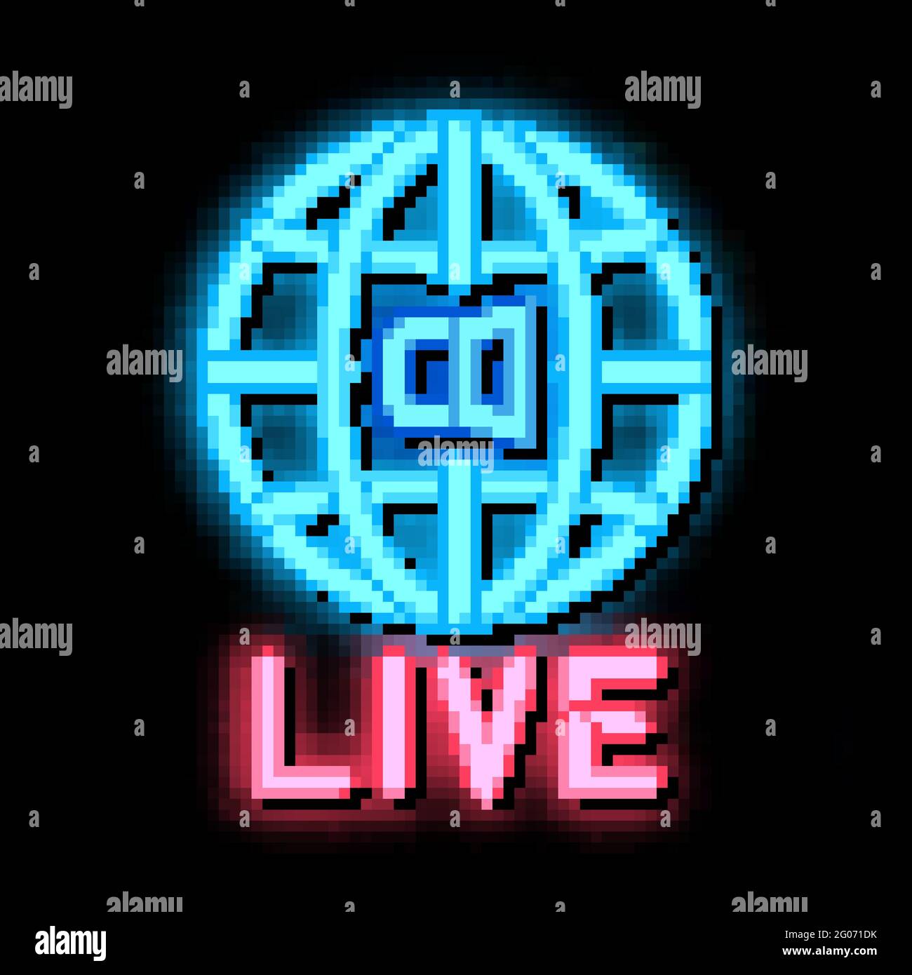 Podcast neon sign glowing Stock Vector Images - Alamy