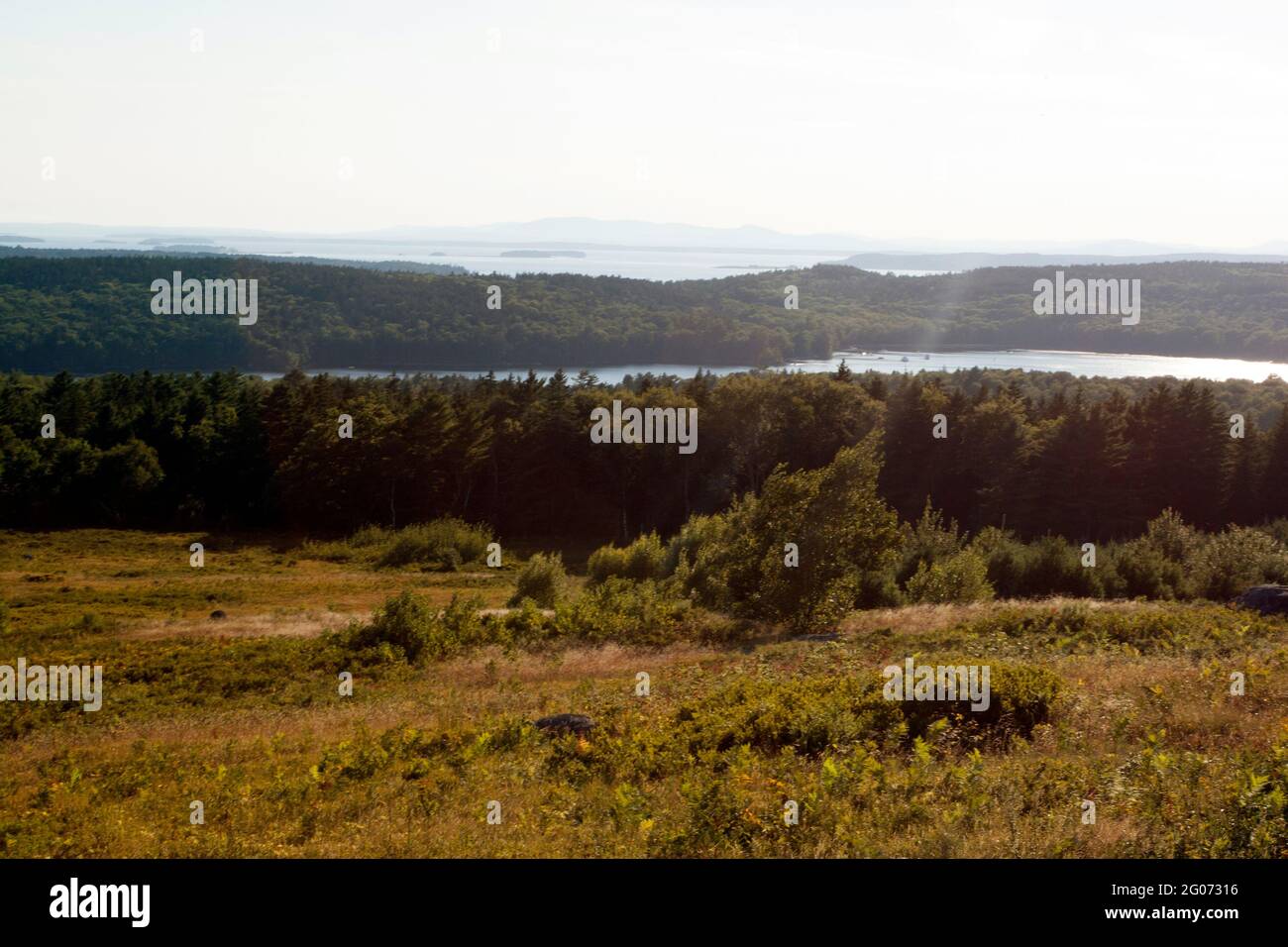 Summer Day Over Deer Island, Maine Stock Photo - Alamy