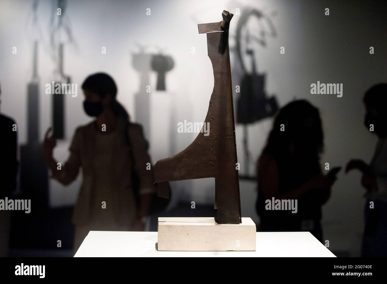 Malaga, Spain. 01st June, 2021. A sculpture seen displayed during the ...