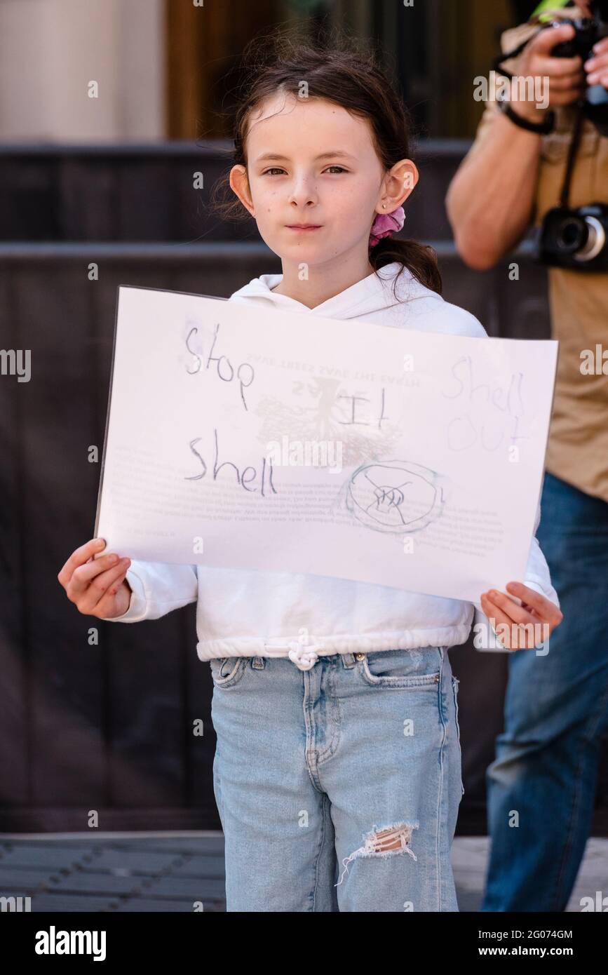 London, UK. 31 May 2021. Extinction Rebellion gather outside the ...