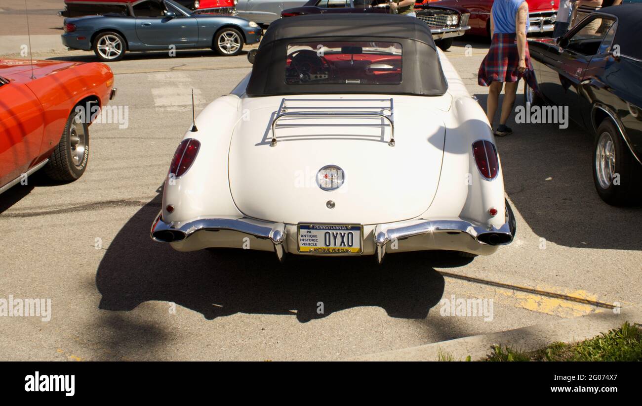 A Rear View of a 1958 Corvette Stock Photo - Alamy